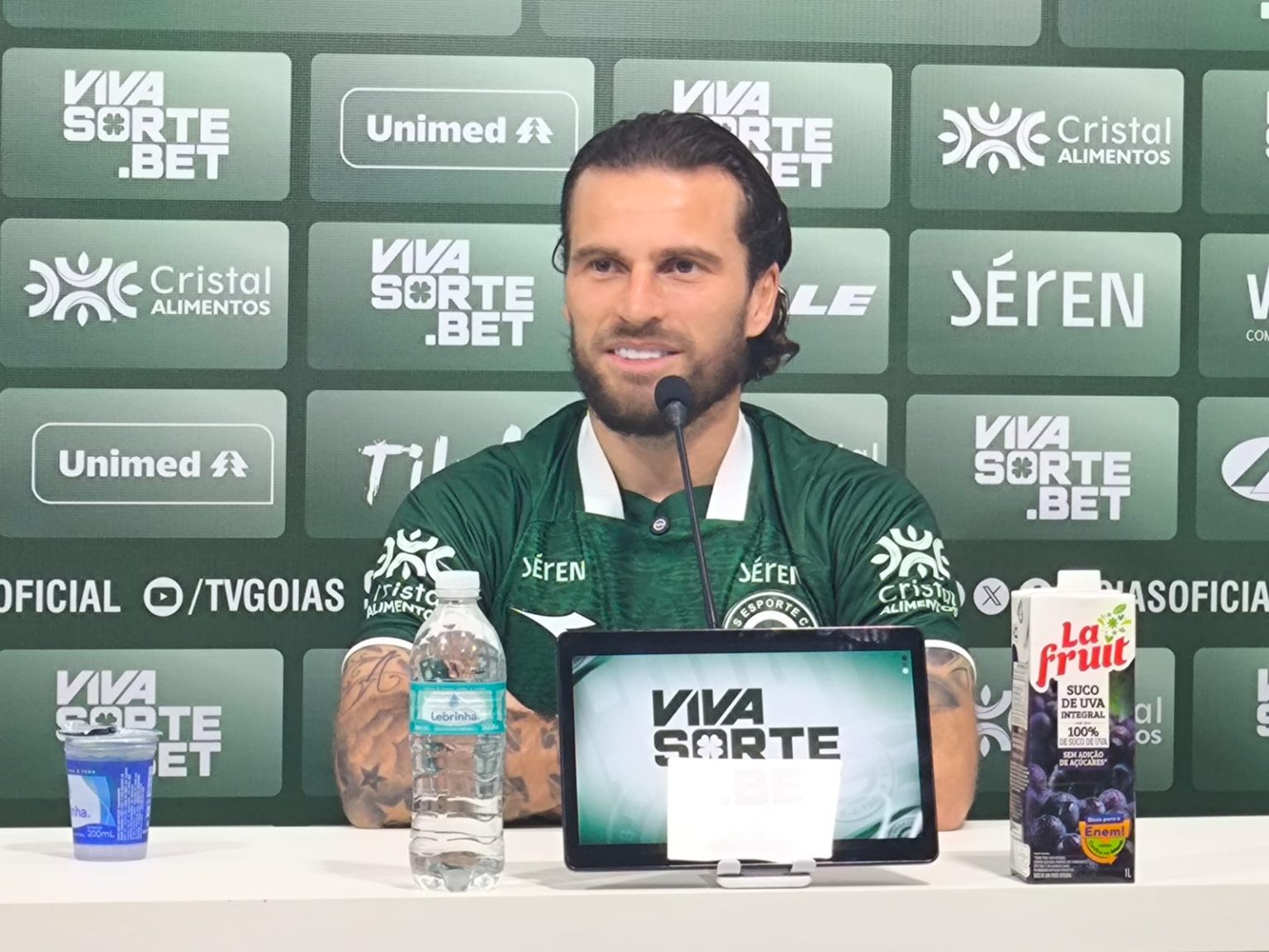 Em sua primeira fala com a camisa do Goiás, Lucas Lima justifica ...